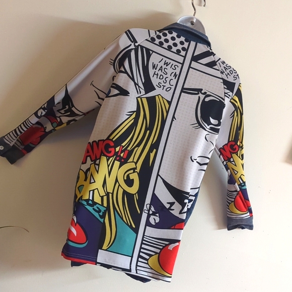 Denim | Jackets & Coats | Comic Strip Cotton Jacket | Poshmark